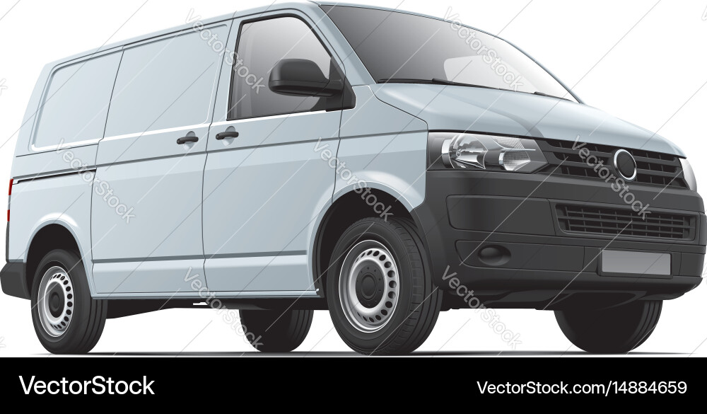 White cargo van Royalty Free Vector Image - VectorStock