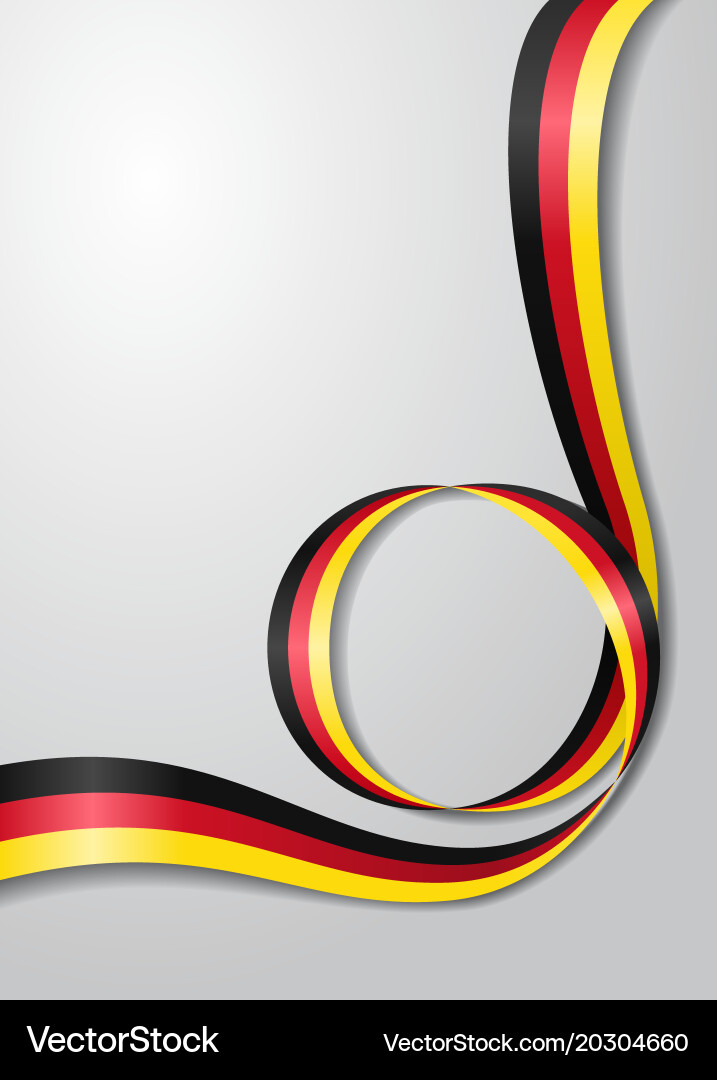 German flag wavy background Royalty Free Vector Image