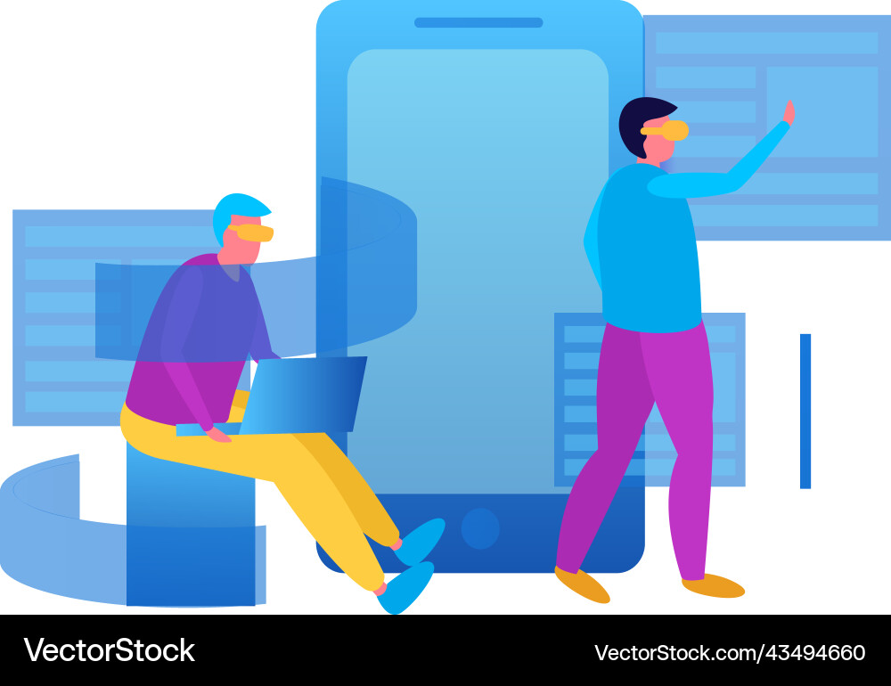 Virtual reality Royalty Free Vector Image - VectorStock