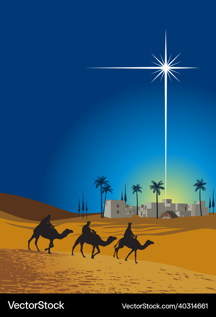 Bethlehem star Royalty Free Vector Image - VectorStock