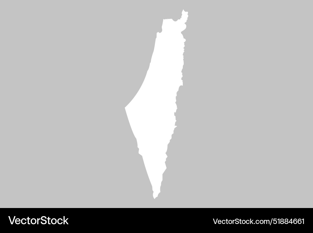 Map of the palestine Royalty Free Vector Image