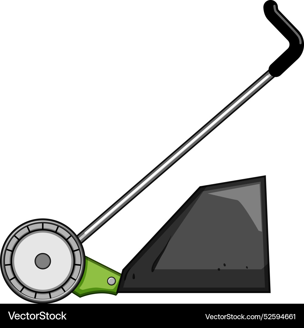 Mow lawn mower cartoon Royalty Free Vector Image