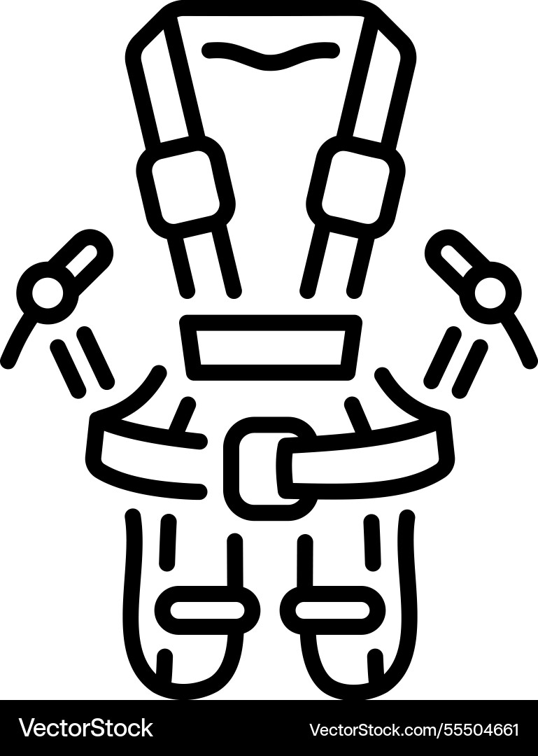 Safety harness Royalty Free Vector Image - VectorStock