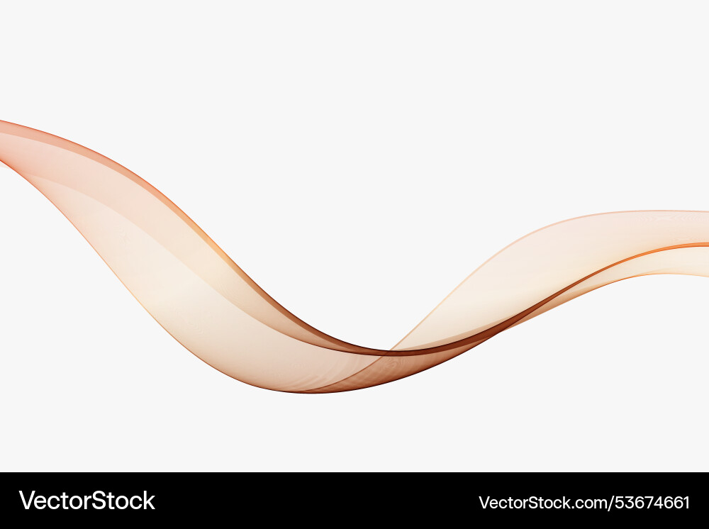 Wave flow on white background abstract Royalty Free Vector