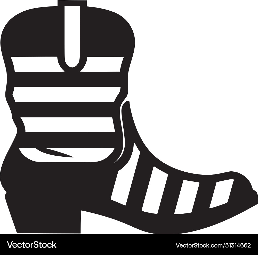 Cowboy boot - high quality logo - ideal for Vector Image