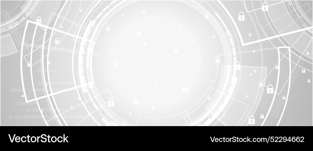 Cyber security and information or network Vector Image