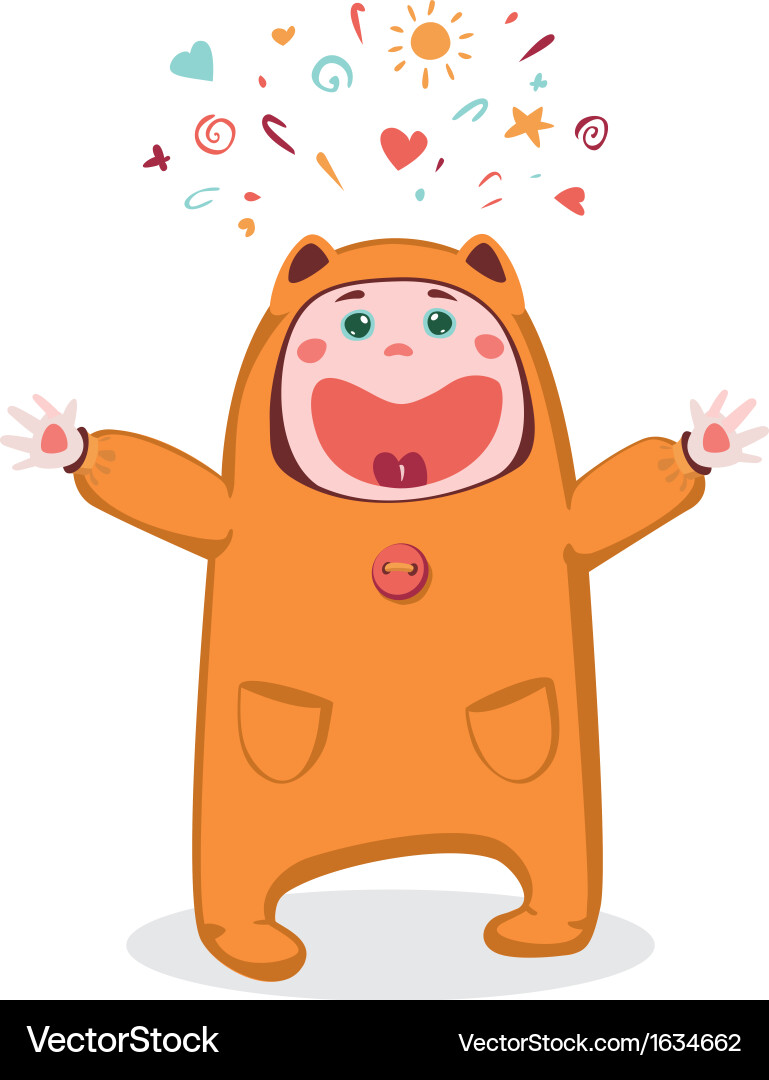 Laughing baby Royalty Free Vector Image - VectorStock