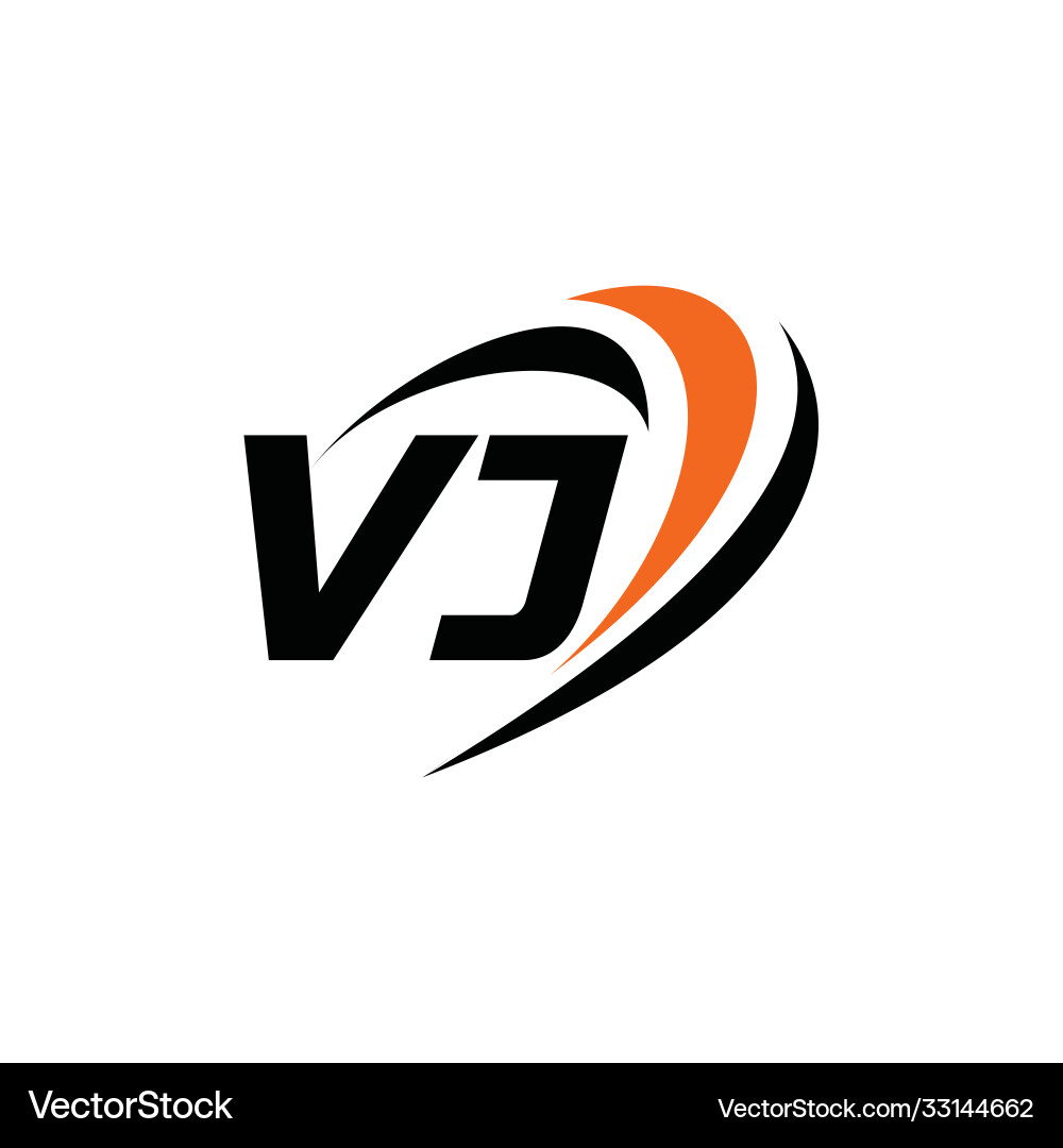 Vj monogram logo Royalty Free Vector Image - VectorStock