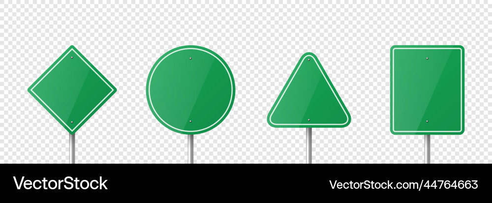 Green warning danger stop sign frame icon Vector Image