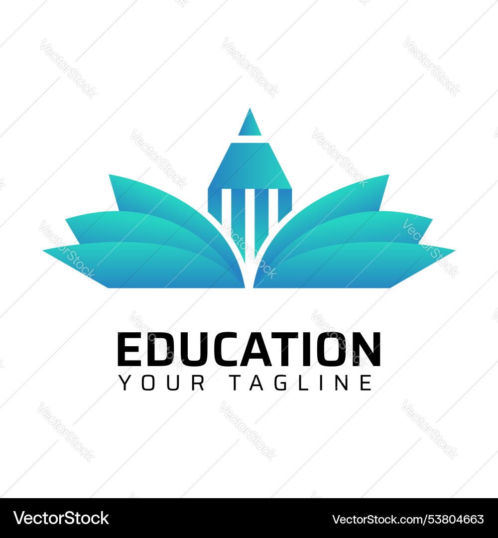 School minimalist college logo design template Vector Image