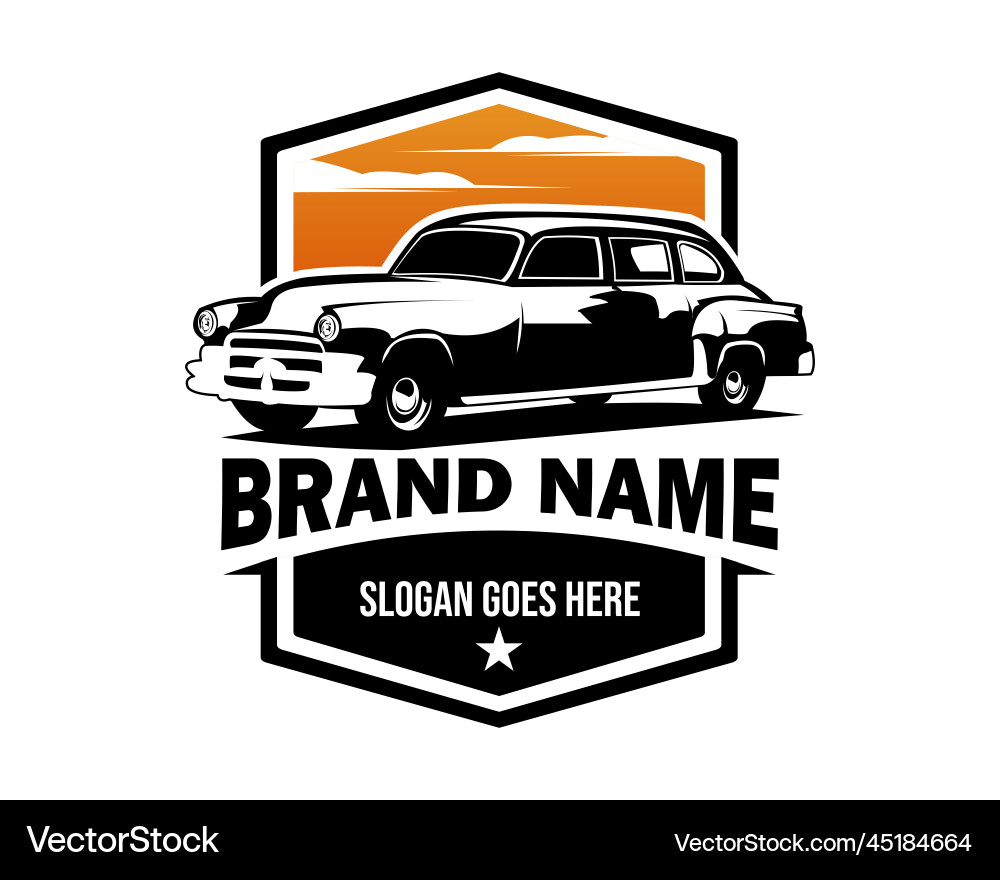 Simple chevy car logo isolated white background Vector Image