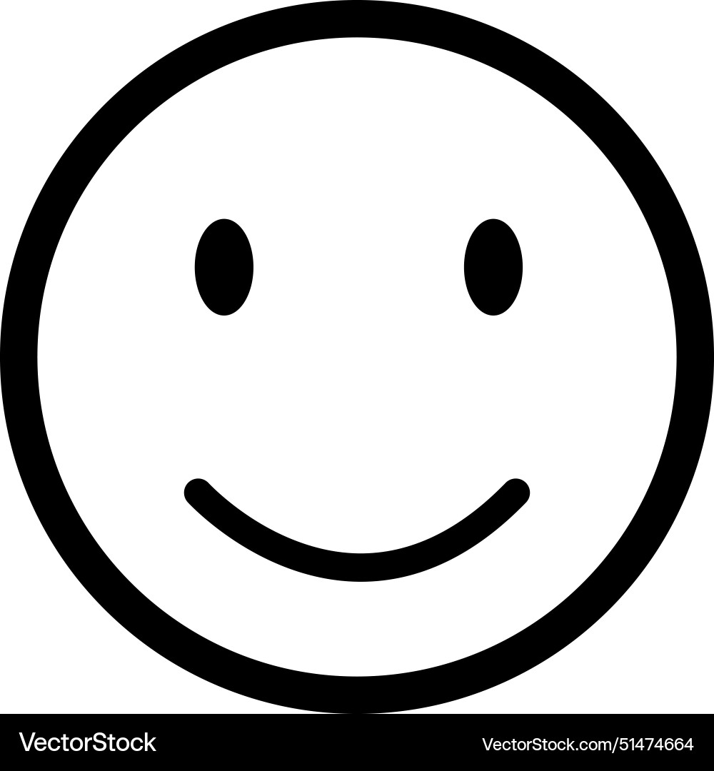 Smile emoji icon happy face smiley Royalty Free Vector Image