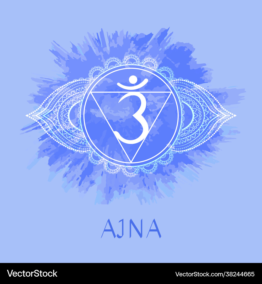Chakra ajna Royalty Free Vector Image - VectorStock