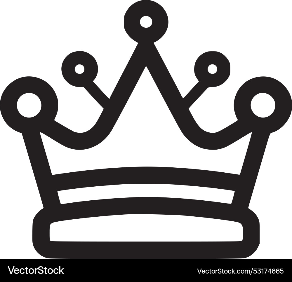 Coronation - minimalist and flat logo Royalty Free Vector