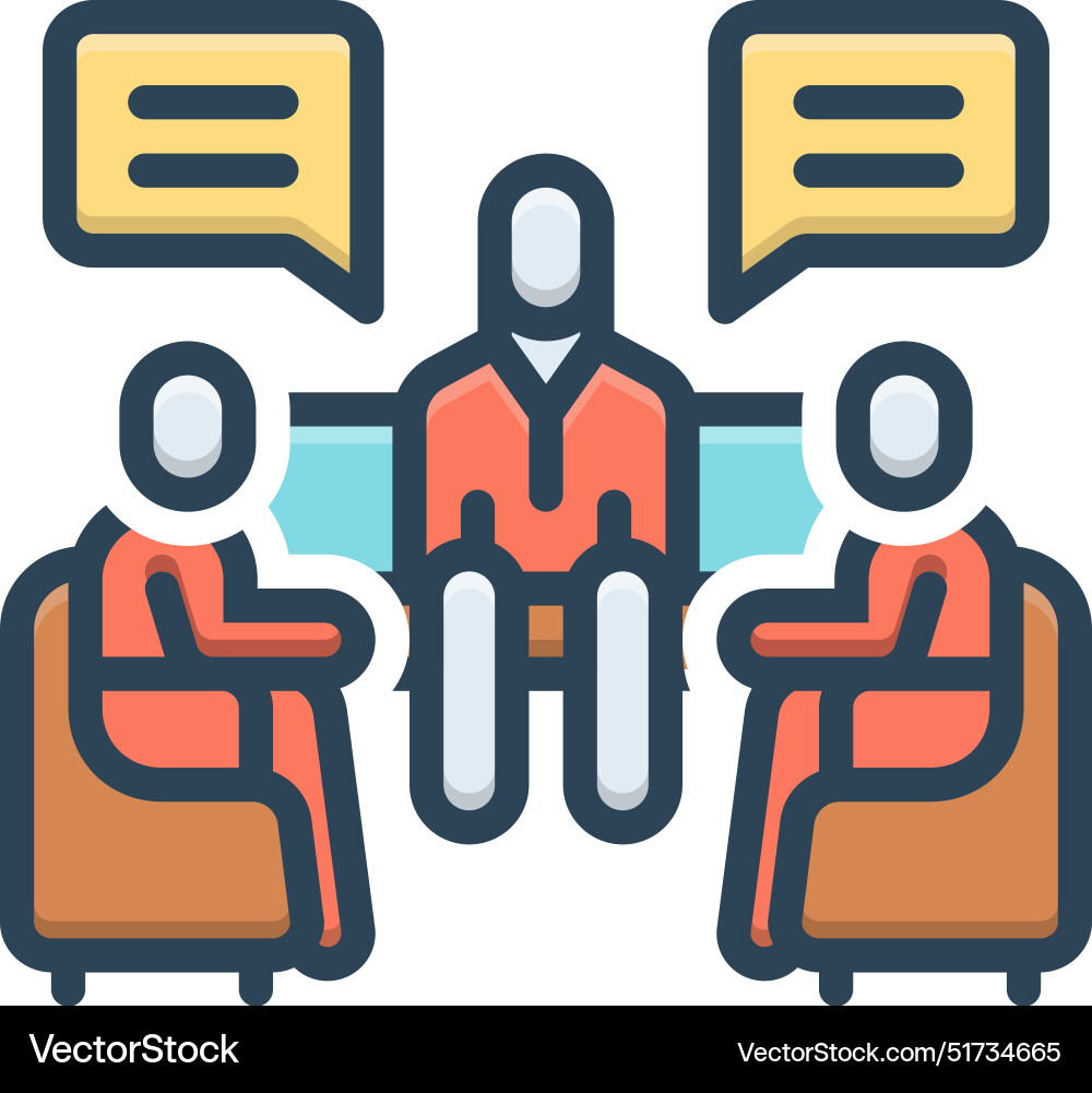 Group talk Royalty Free Vector Image - VectorStock