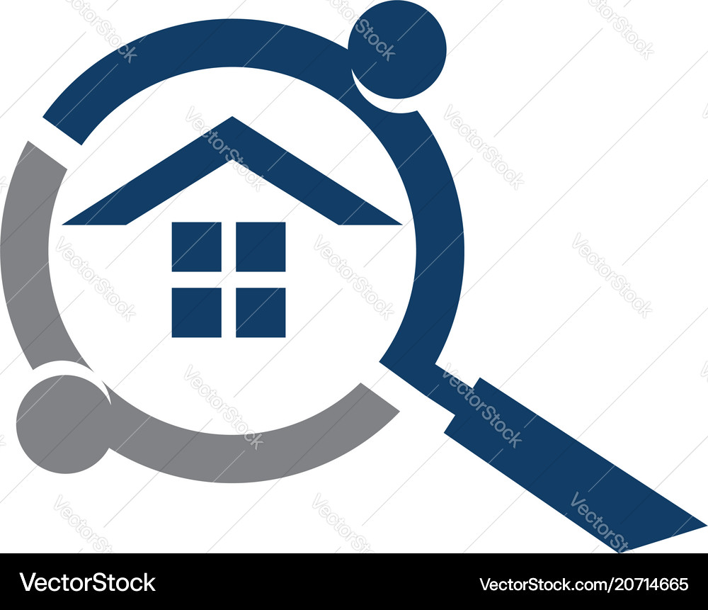 Home searching template Royalty Free Vector Image