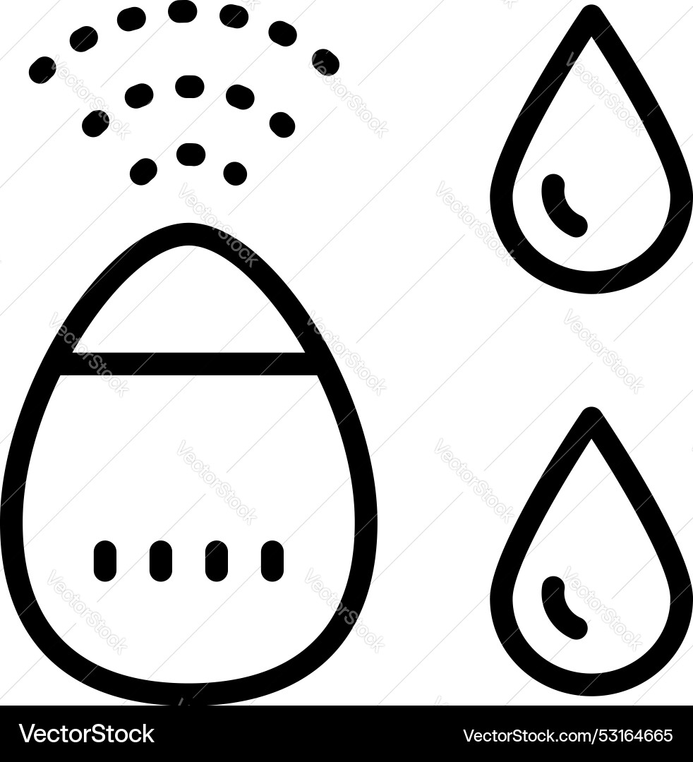 Humidifier device line icon electronic appliance Vector Image