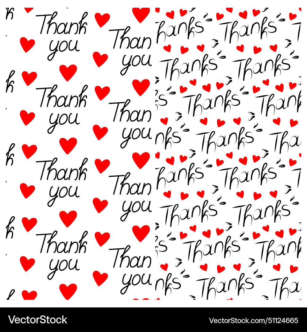 Thank you thanks handwriting lettering Royalty Free Vector