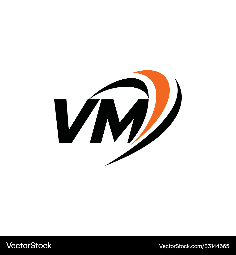 Vm monogram logo Royalty Free Vector Image - VectorStock
