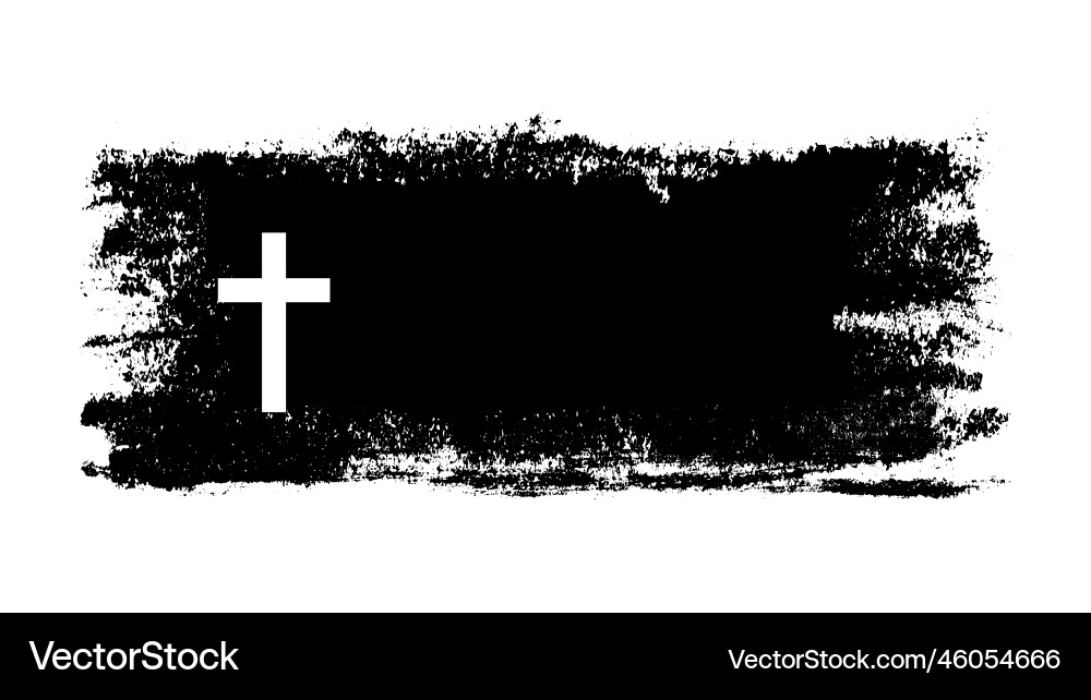 Christian Cross Symbol - Text Space Royalty Free Vector