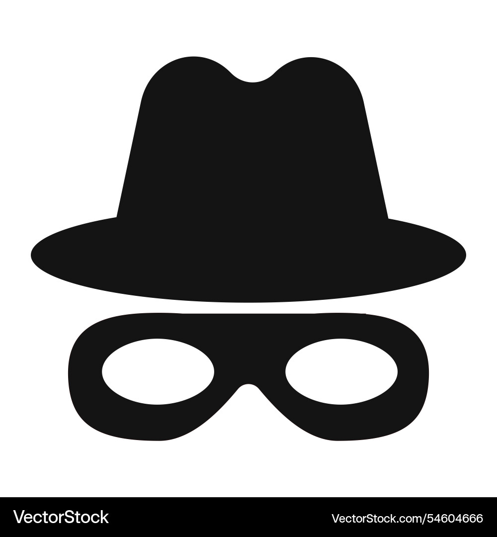Incognito mask villain or robber hide face Vector Image