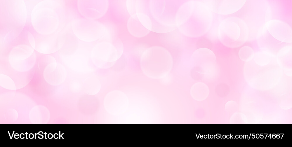 Abstract circle bokeh wallpaper pastel rose color Vector Image