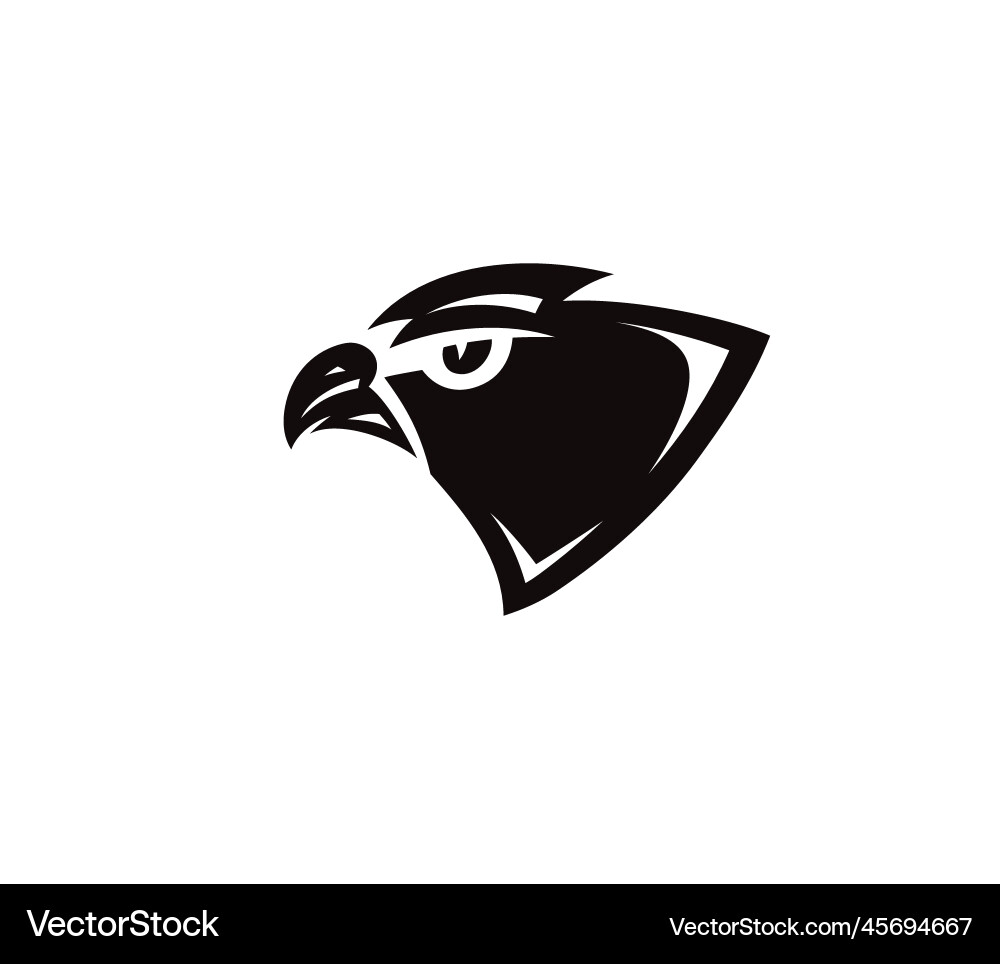 Bird face logo Royalty Free Vector Image - VectorStock