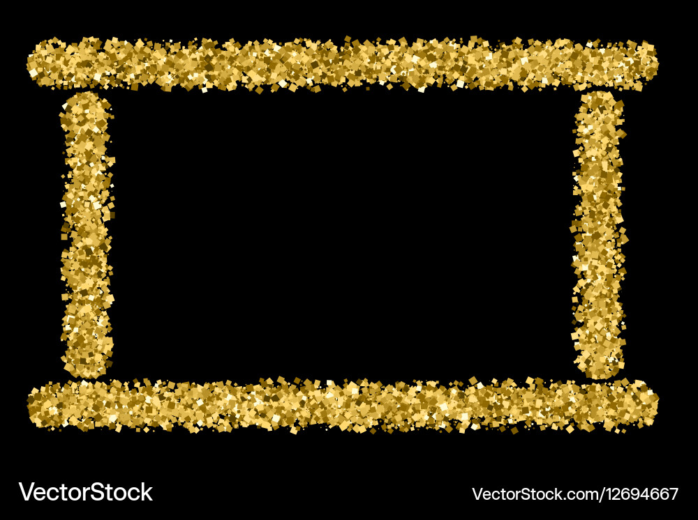 Gold frame Royalty Free Vector Image - VectorStock