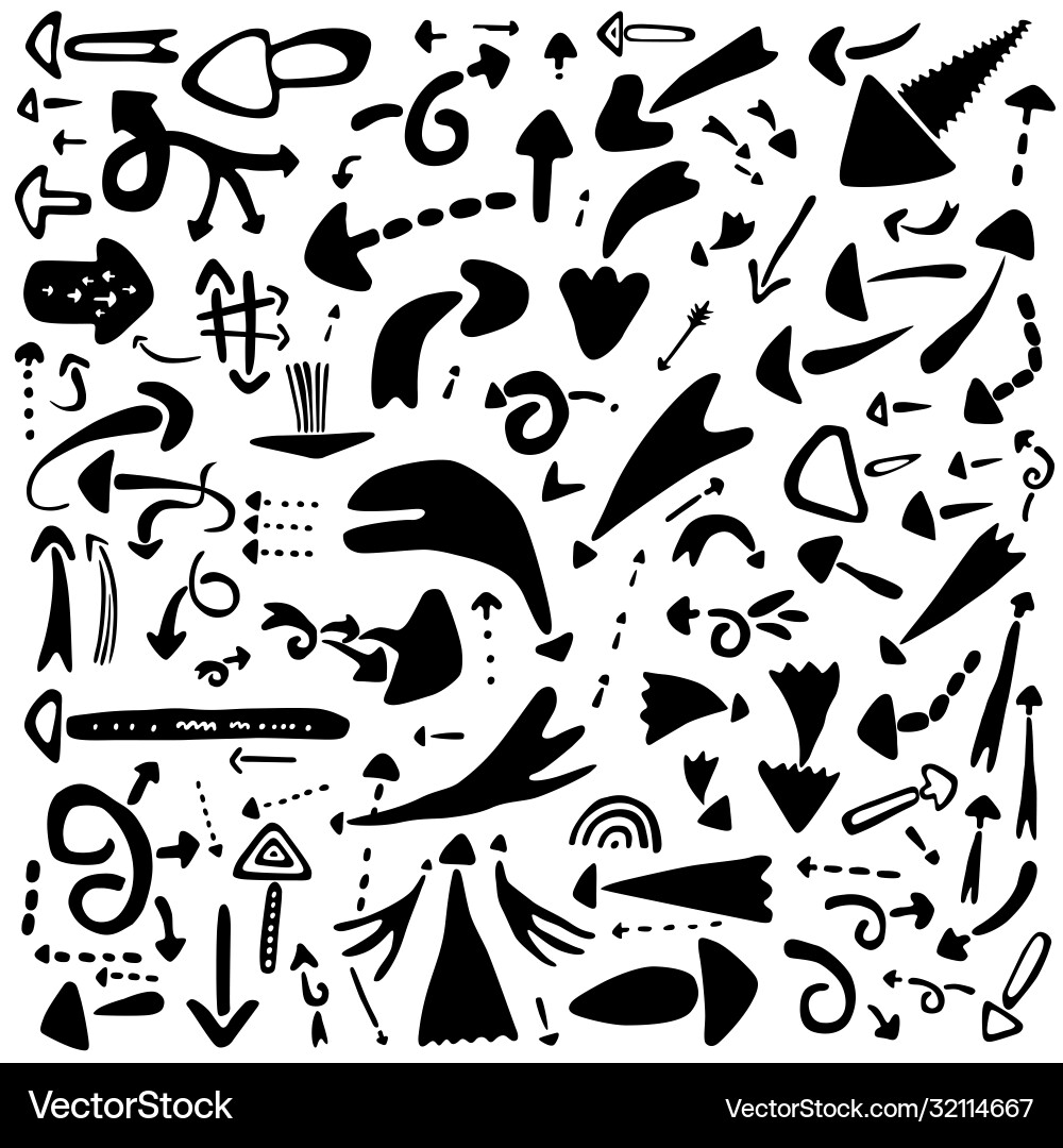 Pfeile Zeichen und Symbole - Symbol-Set Design Vektorbild