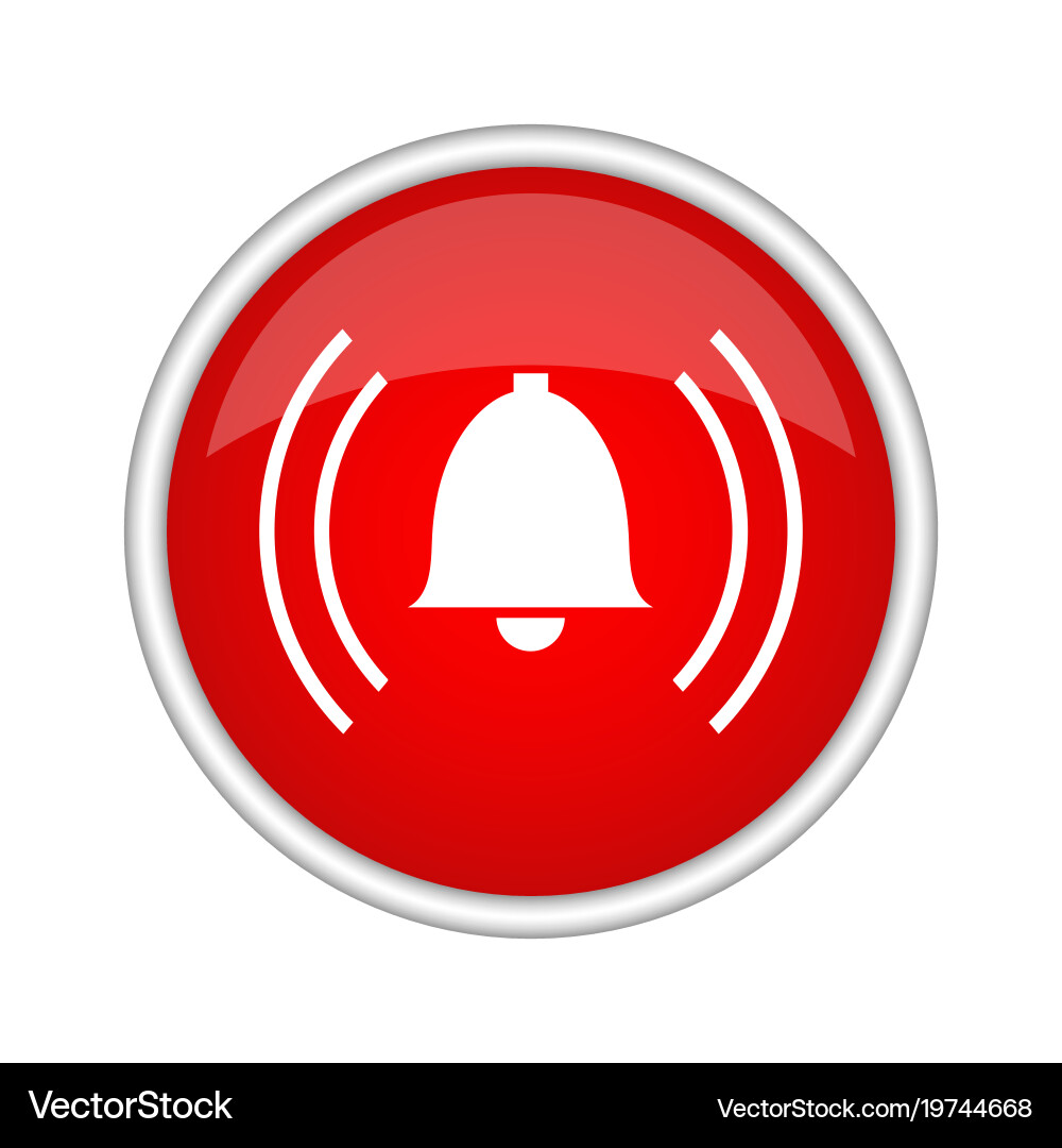 Alarm Bell Icon Royalty Free Vector Image - VectorStock
