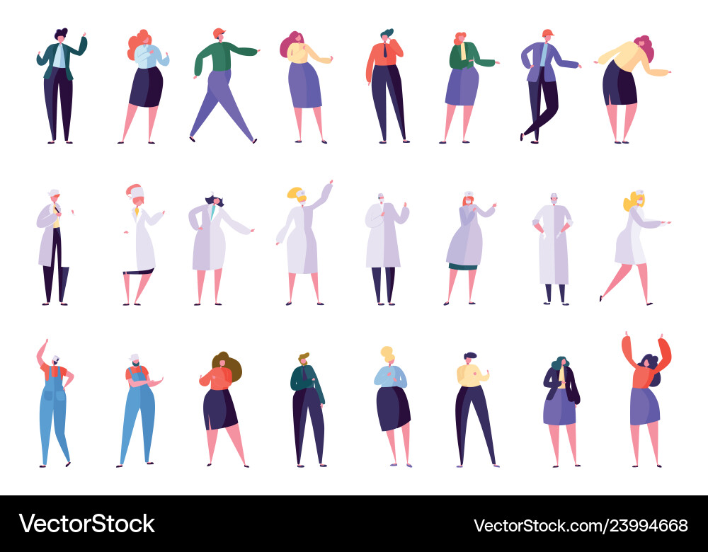 Diverse Business Professionals Royalty Free Vector Image