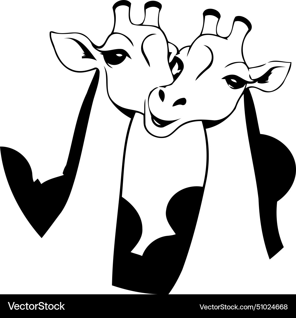 Giraffe head Royalty Free Vector Image - VectorStock