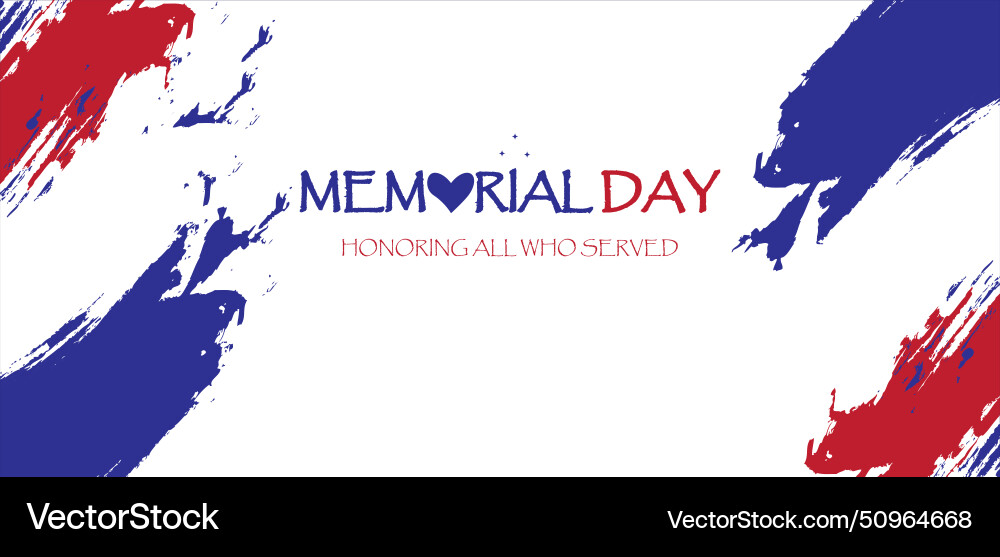 Heroism memorial day creative commemoration Vector Image