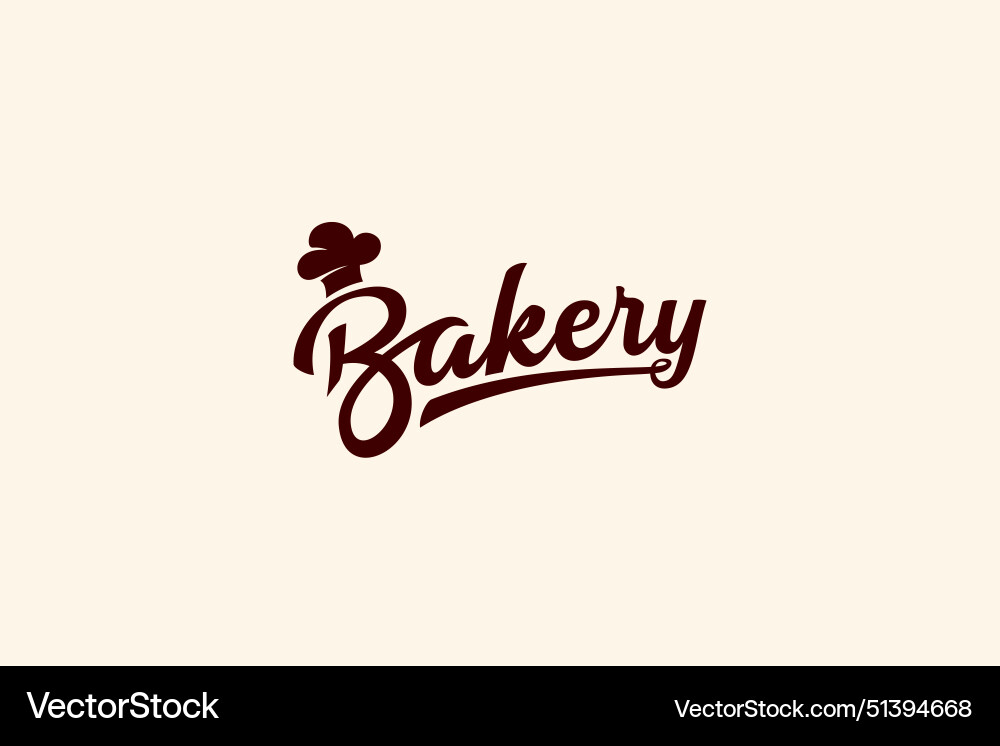 Simple bakery logo with a combinasi of bakery Vector Image