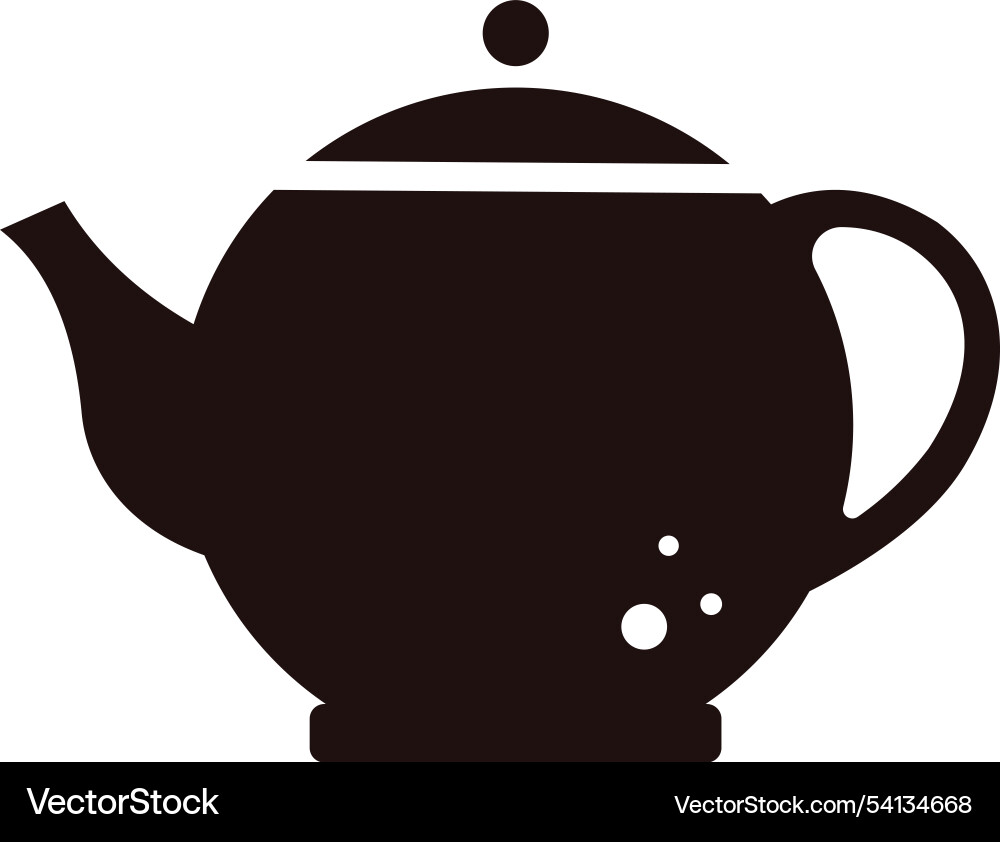 Tea kettle - icon Royalty Free Vector Image - VectorStock