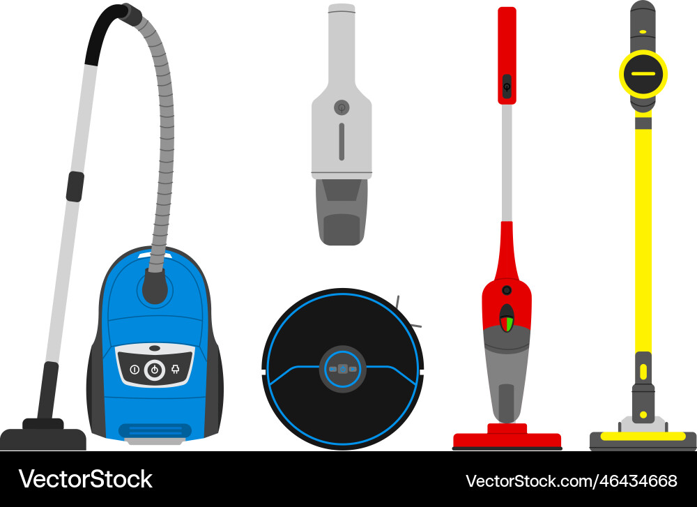 Vacuum cleaners Royalty Free Vector Image - VectorStock