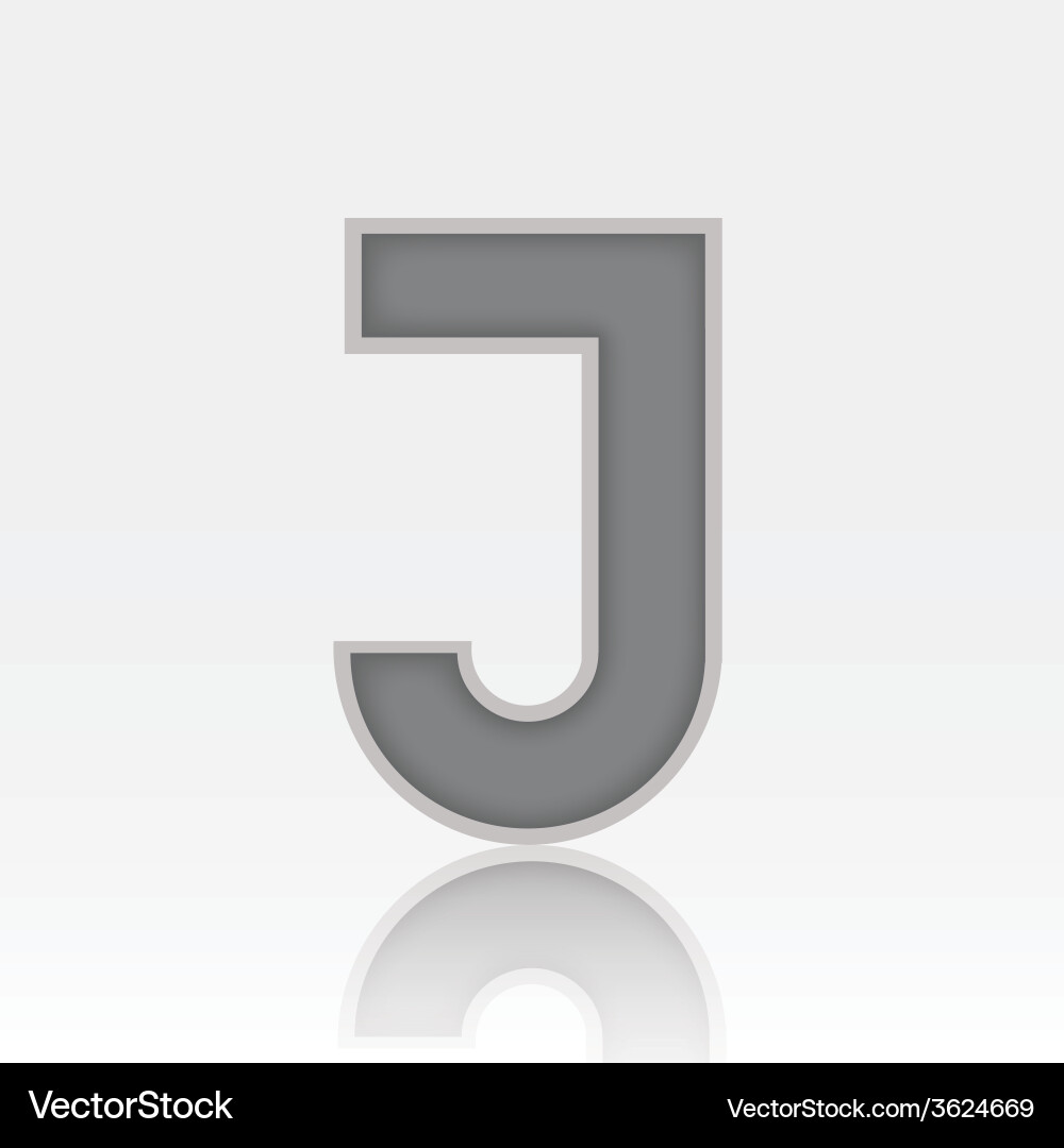 Alphabet j Royalty Free Vector Image - VectorStock