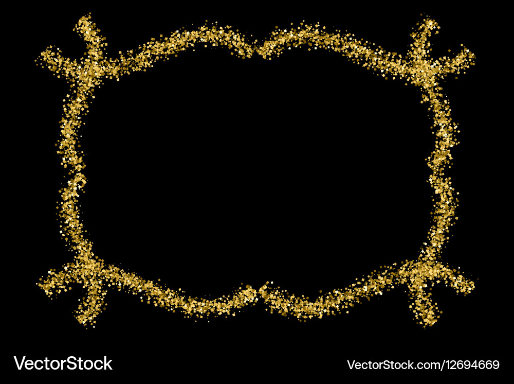 Gold frame Royalty Free Vector Image - VectorStock