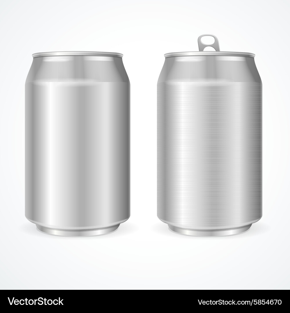 Aluminum cans Royalty Free Vector Image - VectorStock