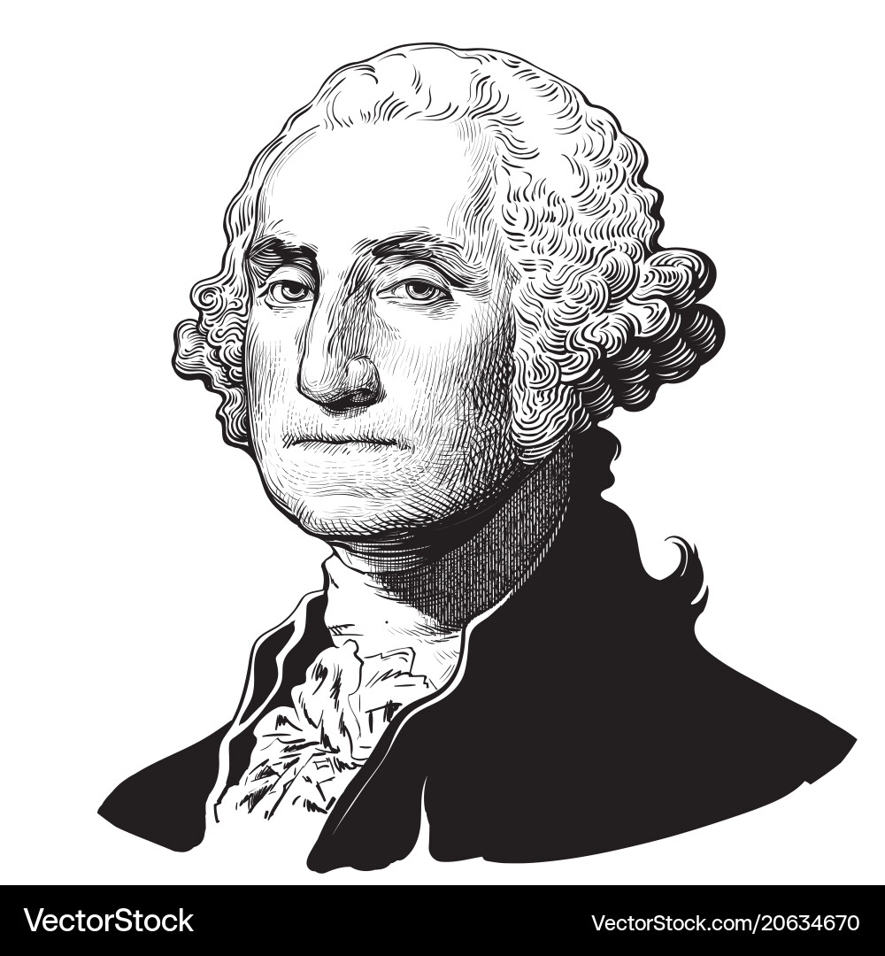 George Washington Black and White Vector Images (over 410)