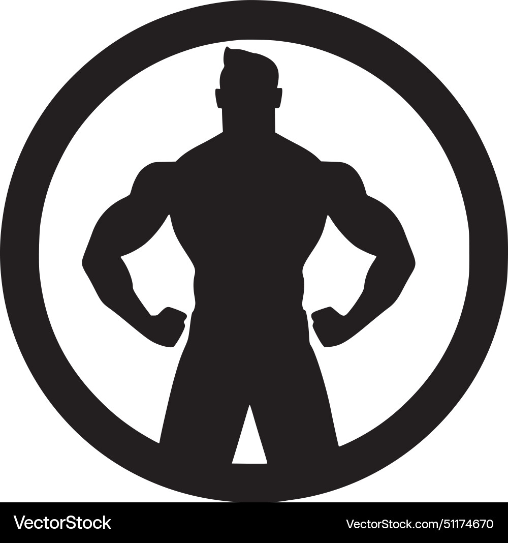 Gym - black and white Royalty Free Vector Image
