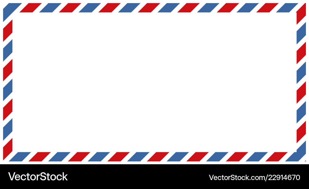 Letters and postmarks airmail designs Royalty Free Vector