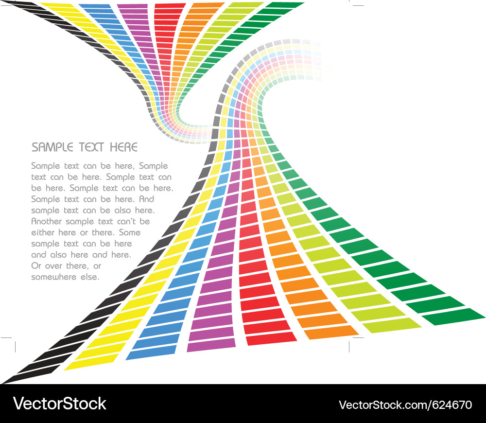 Retro rainbow waves Royalty Free Vector Image - VectorStock