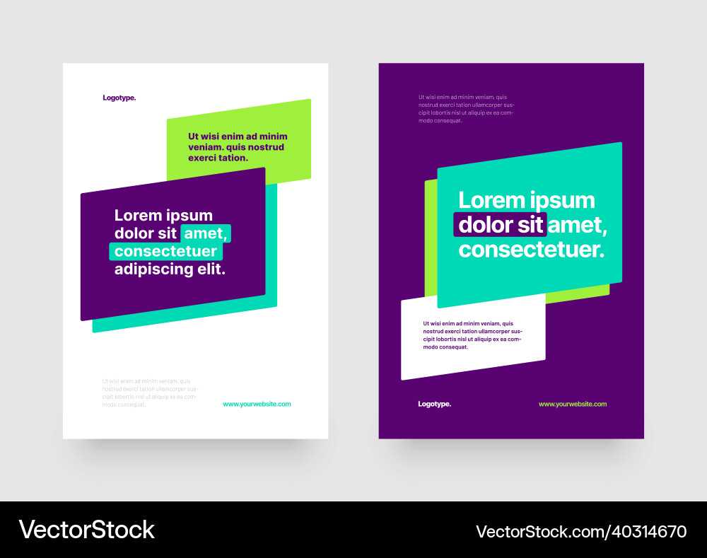 Simple layout template for events Royalty Free Vector Image