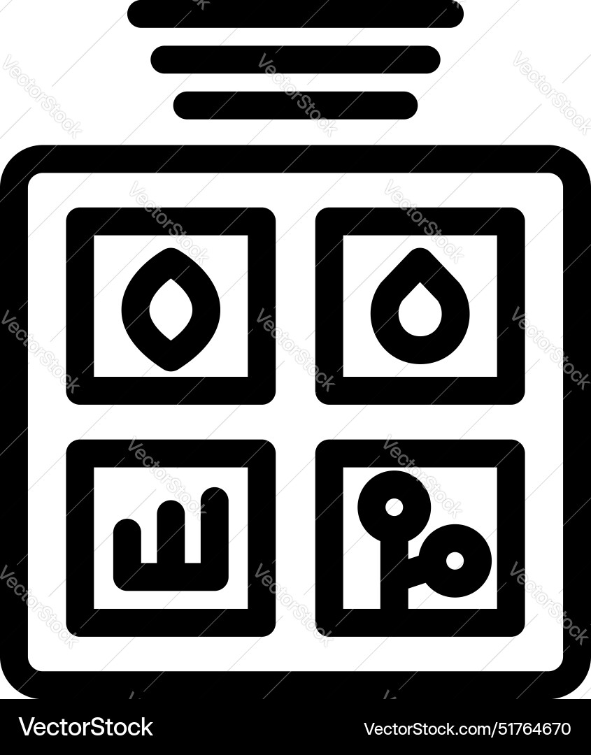 Smart farming control panel monitoring system Vector Image