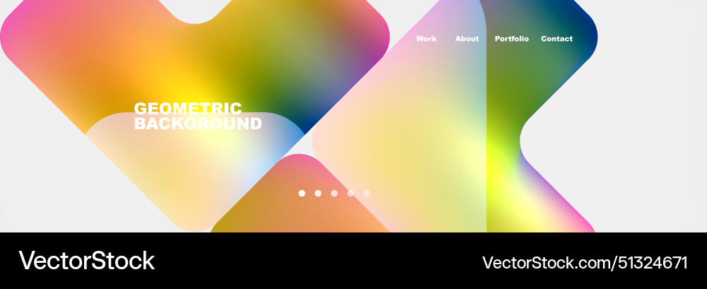 Square internet web page design template Vector Image