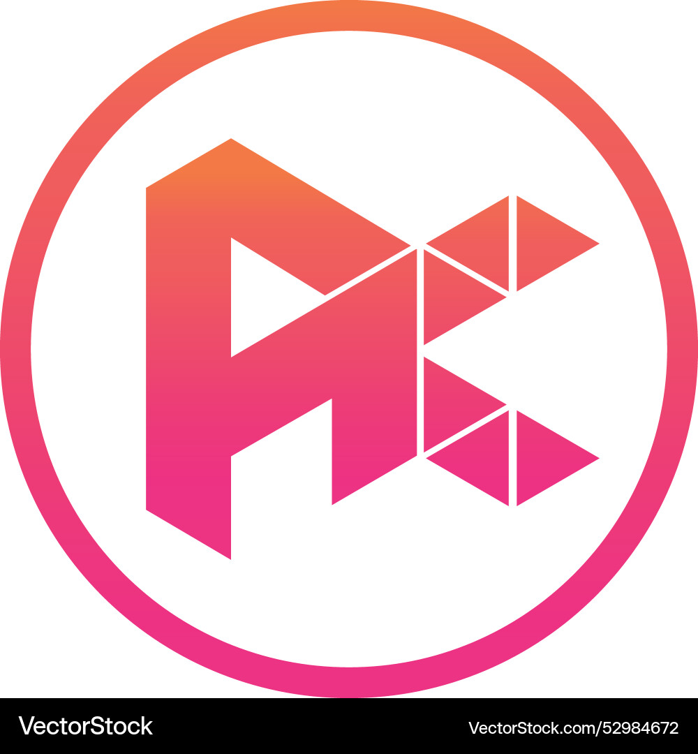 Ak letter logo design Royalty Free Vector Image