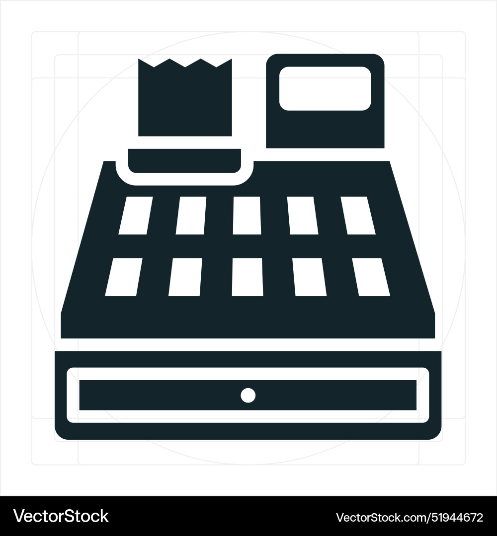 Cash register icon Royalty Free Vector Image - VectorStock