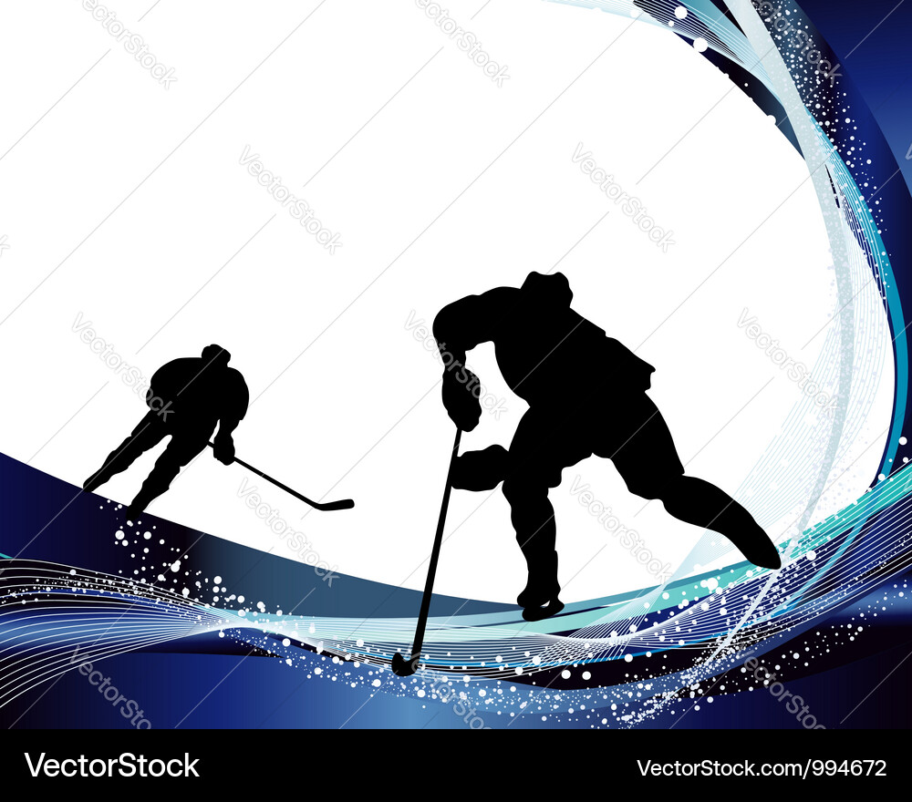 Hockey background Royalty Free Vector Image - VectorStock