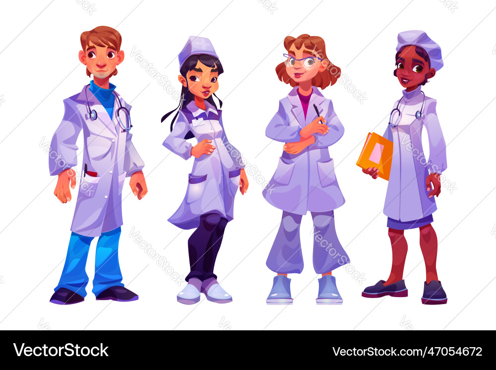 Hospital staff doctors and nurses team Royalty Free Vector